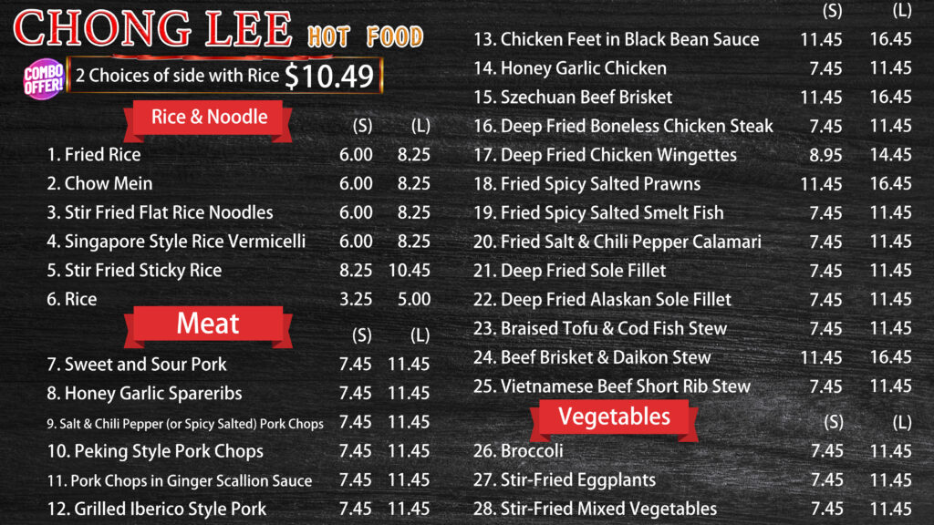 Weekly Flyer - Chong Lee Market